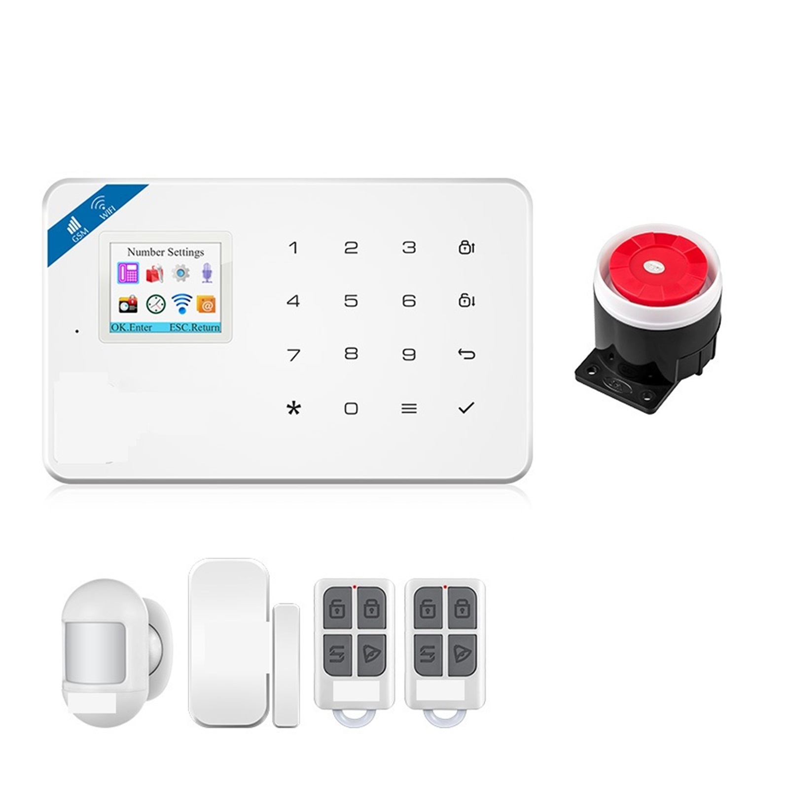GSM Alarm System W181 Alarm Home Kit Tuya Smart Motion Sensor Detector ...
