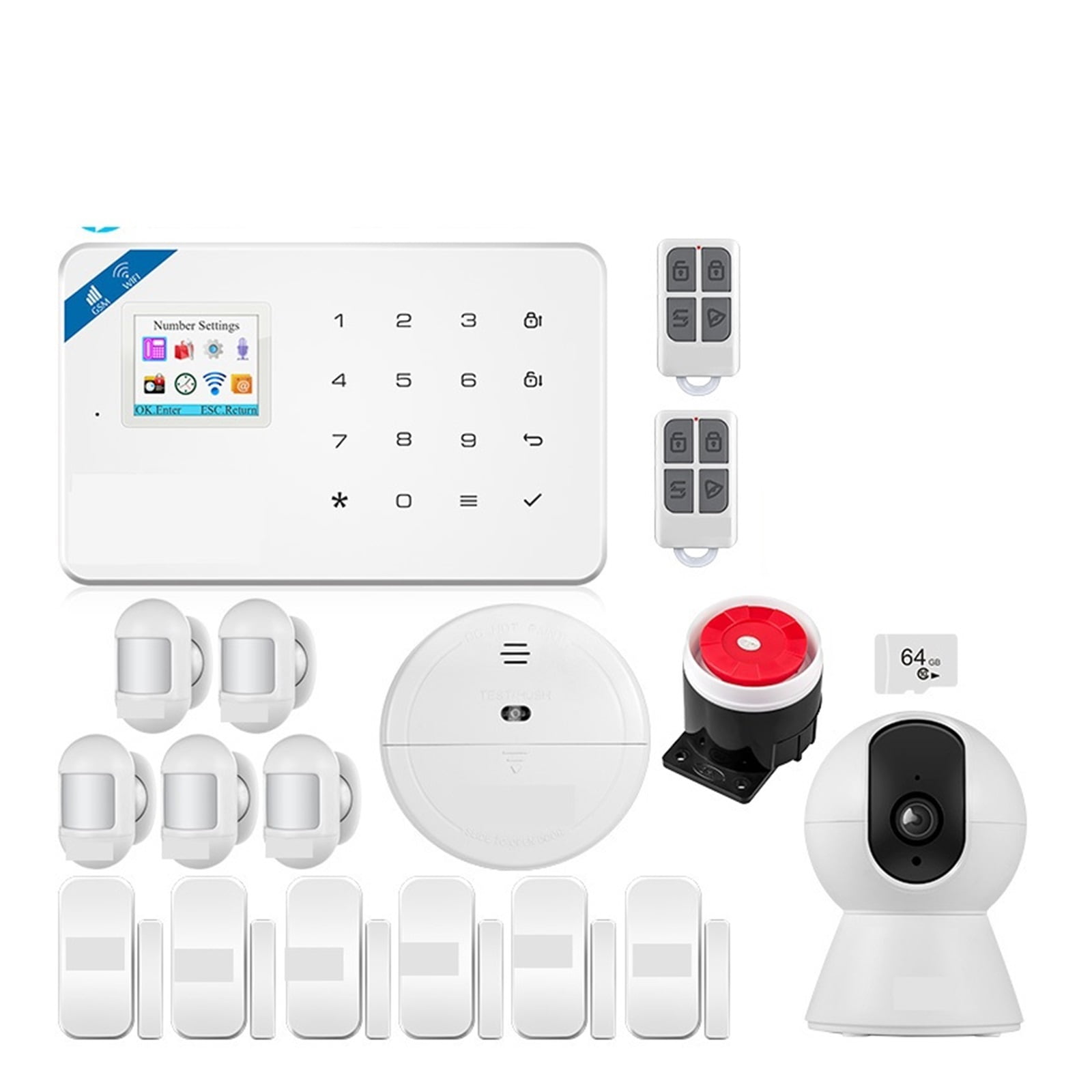 GSM Alarm System W181 Alarm Home Kit Tuya Smart Motion Sensor Detector ...