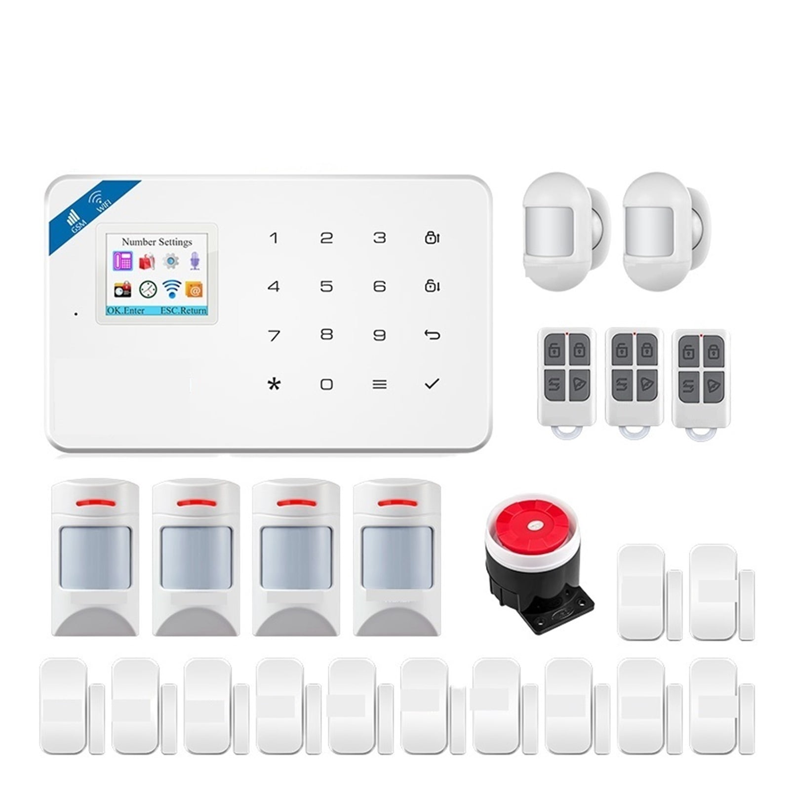 GSM Alarm W181 Alarm System Central Unit Tuya Smart Wireless Door ...