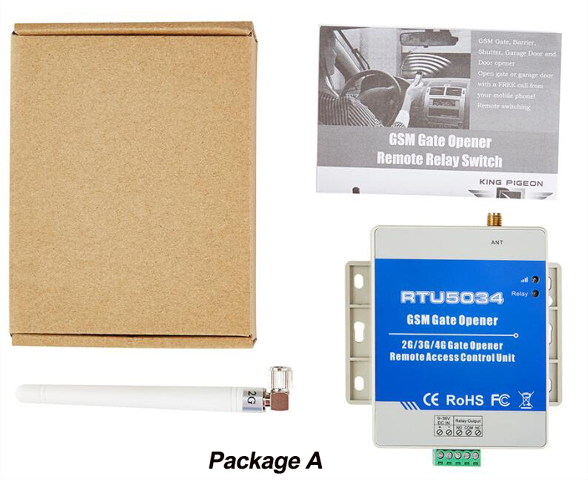 GSM Gate Opener Relay Switch Remote Access Controller Automatic sliding ...