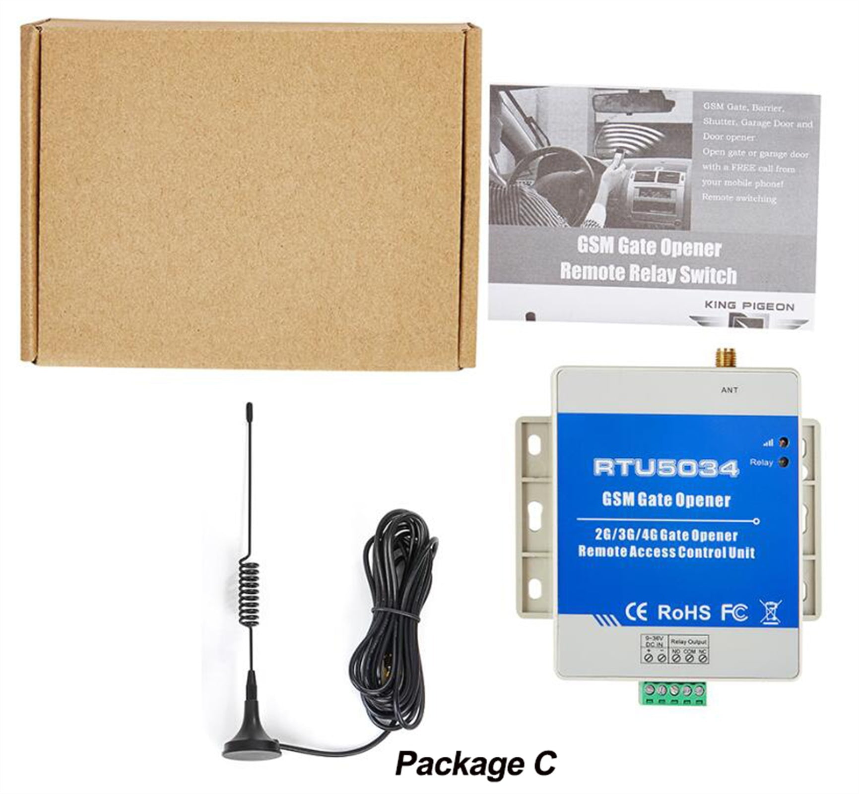 GSM Gate Opener Relay Switch Remote Access Controller Automatic sliding ...