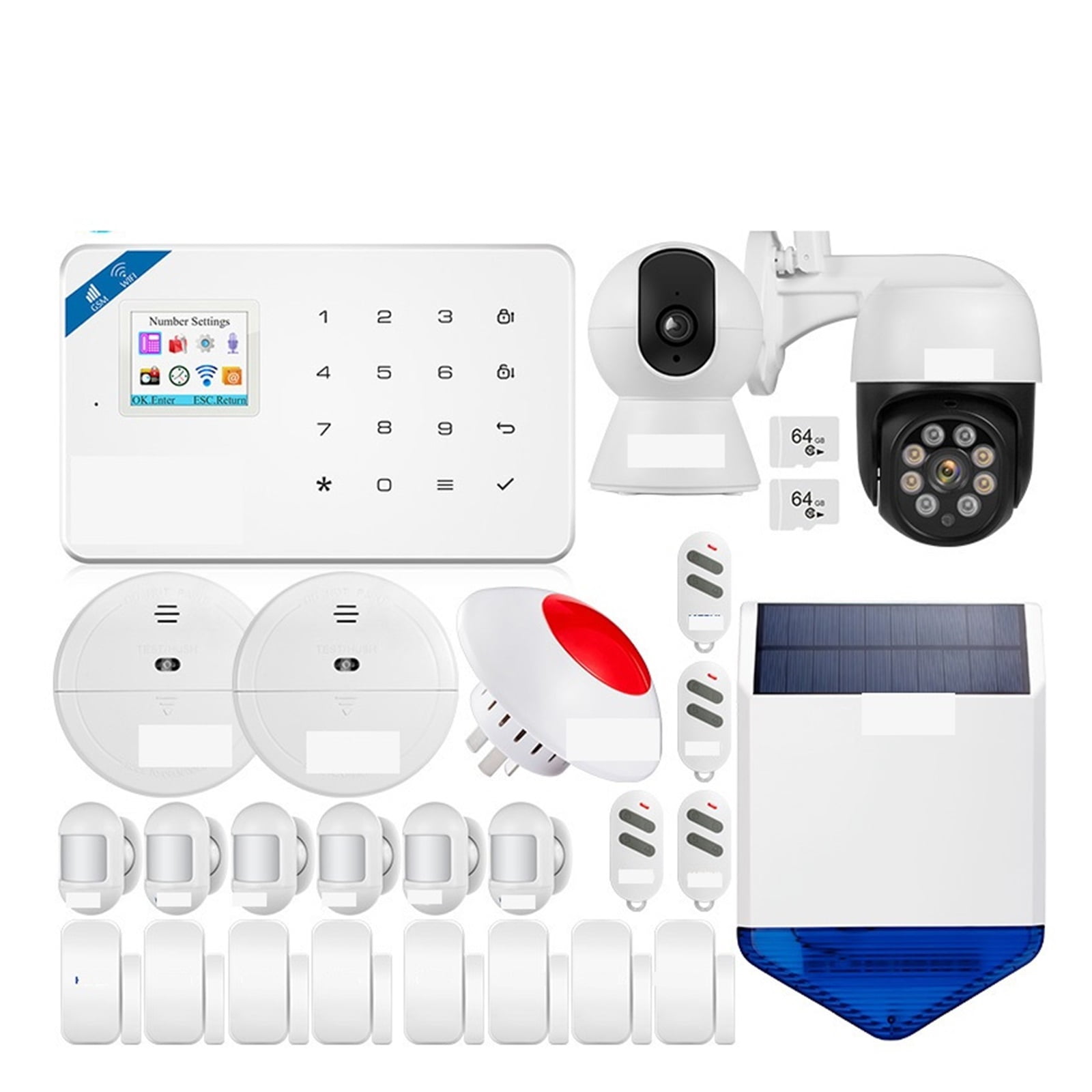 GSM Home Alarm System Alarm Support Tuya Smart Motion Sensor Door ...