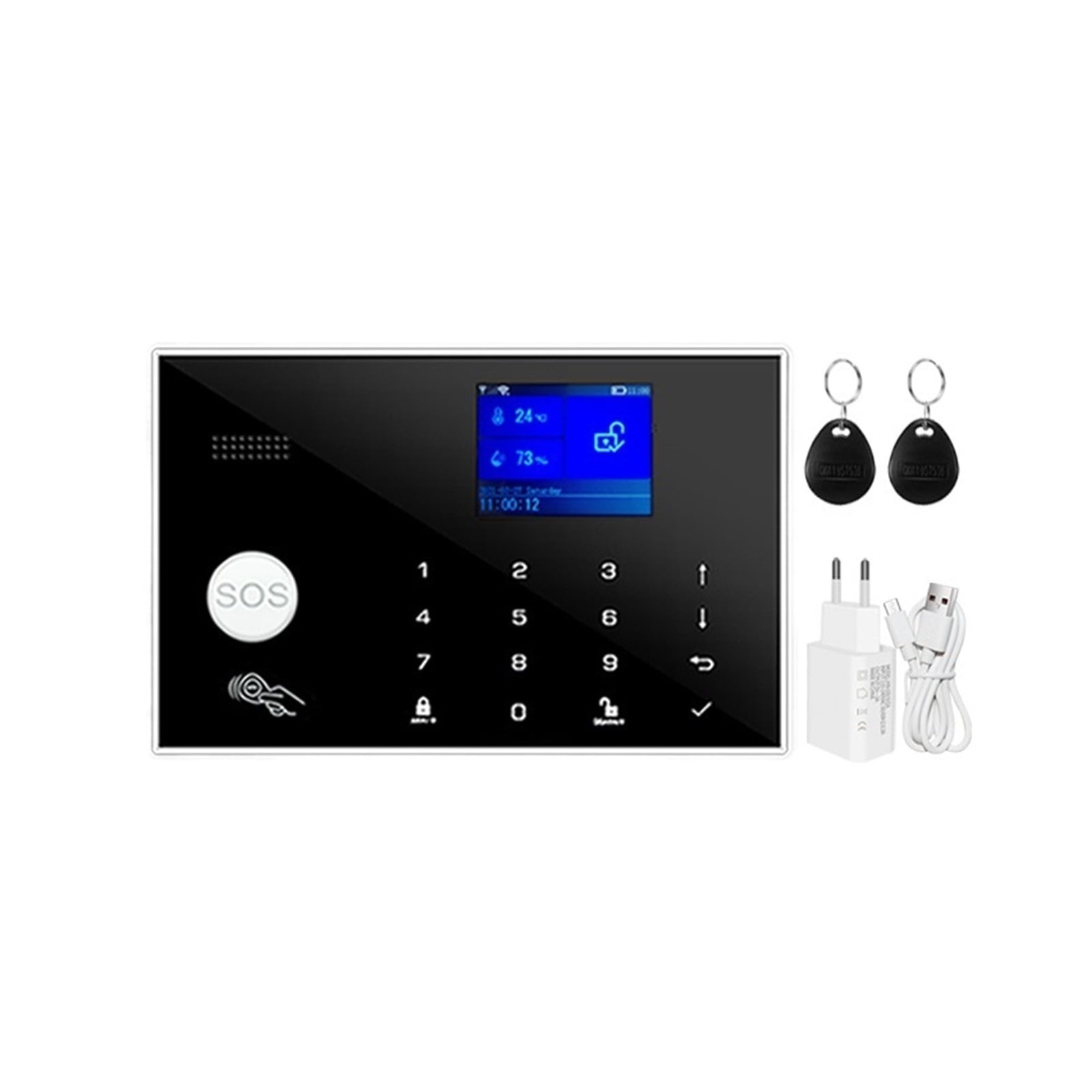 GSM Home Alarm System Smart Security Burglar Host Touch Keyboard ...