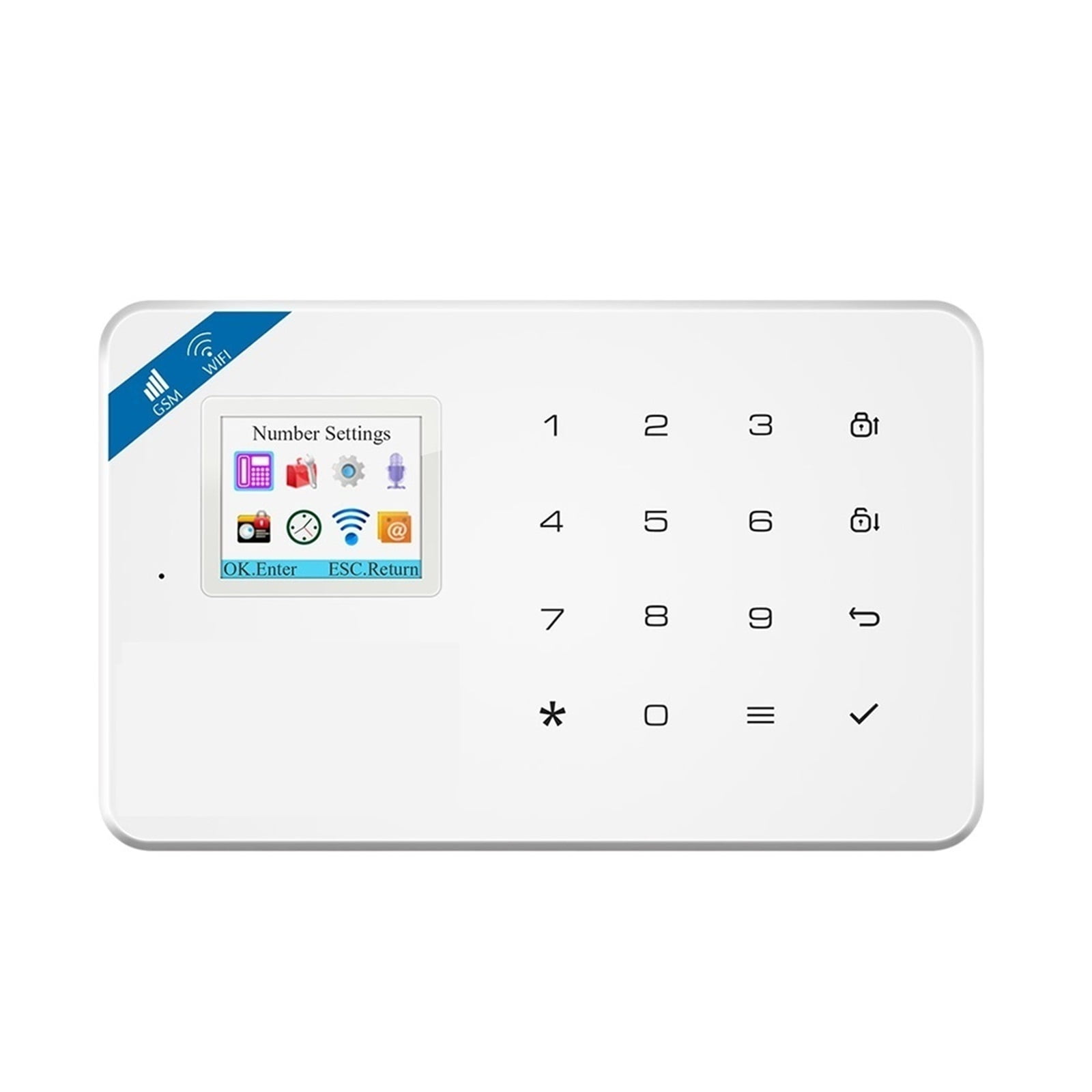 GSM Home Security Alarm System Smart Tuya App Control 1.7-inch Color ...