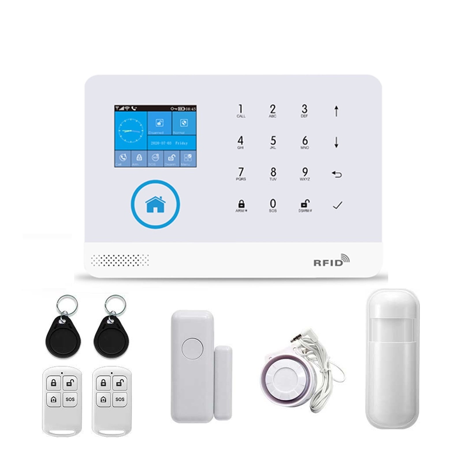 GSM Home Security Alarm System With Wireless Motion Sensor Detector ...