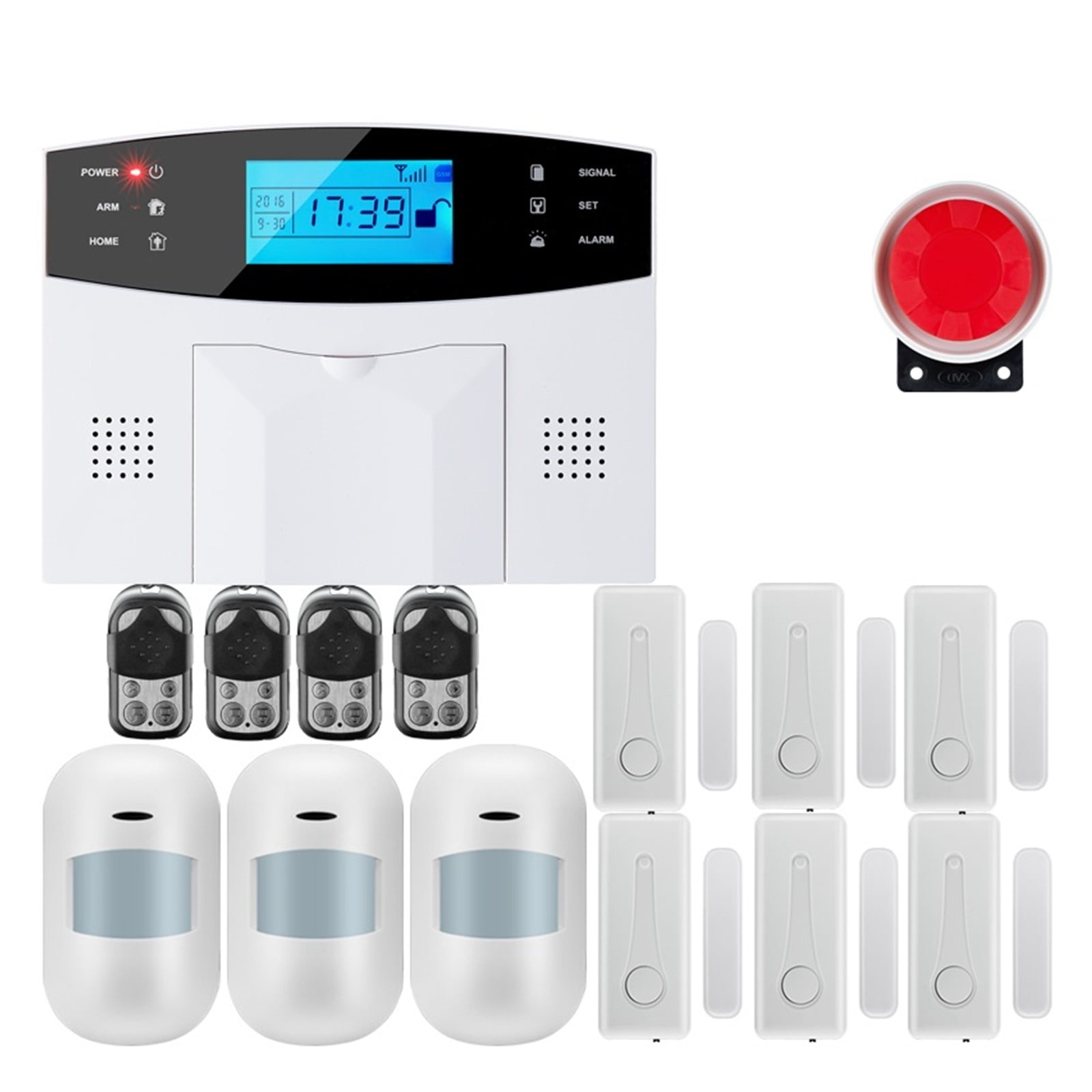 GSM Smart Alarm GSM Home Burglar Security Alarm System 433MHz Support ...