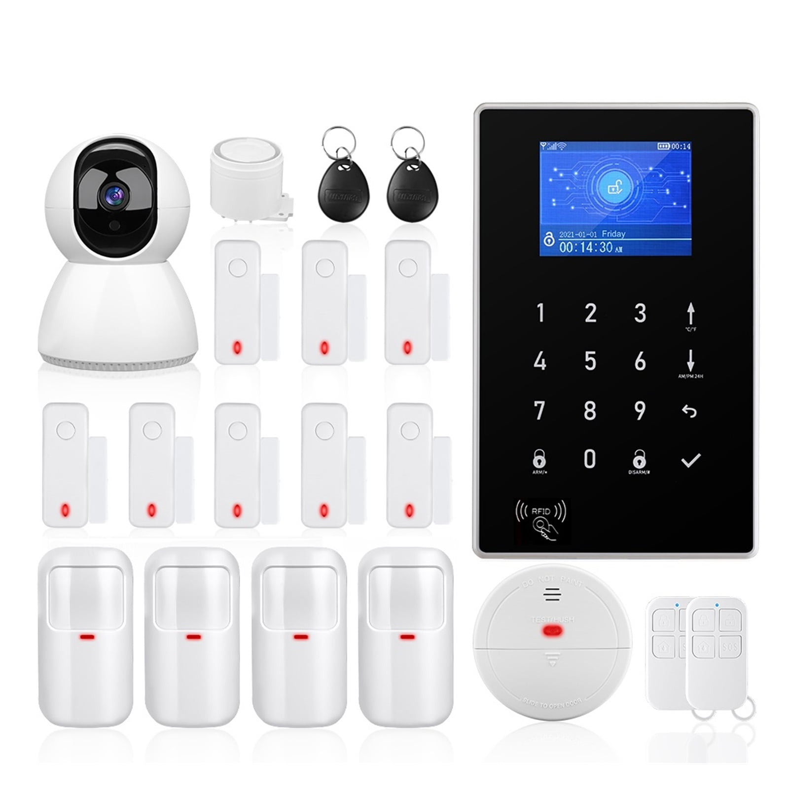 GSM Smart Alarm GSM Home Security Alarm System Wireless Burglar Alarm ...