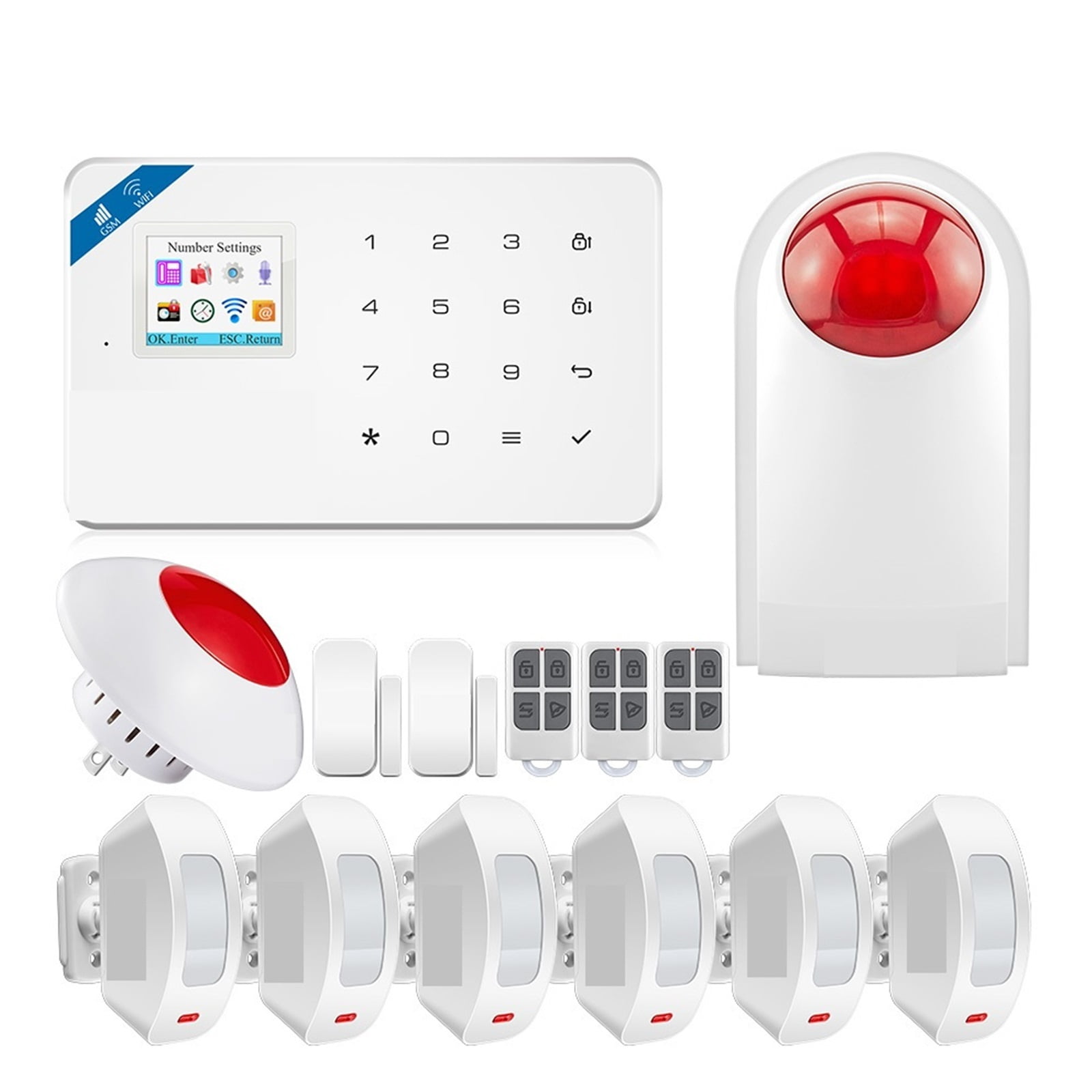 GSM Smart Alarm System Kit 433Mhz Wireless Alarm Security System IP ...