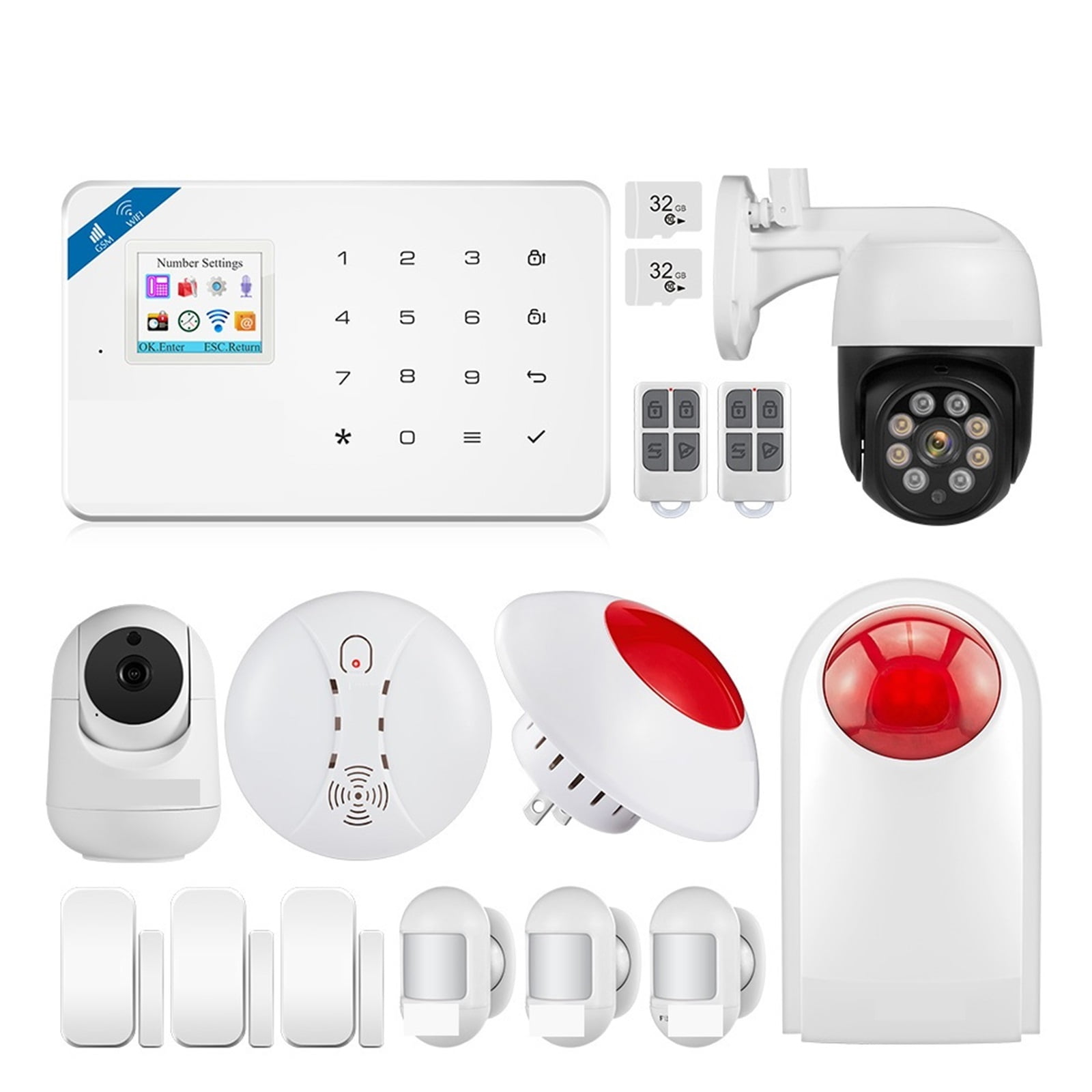 GSM Smart Alarm System Kit 433Mhz Wireless Alarm Security System IP ...