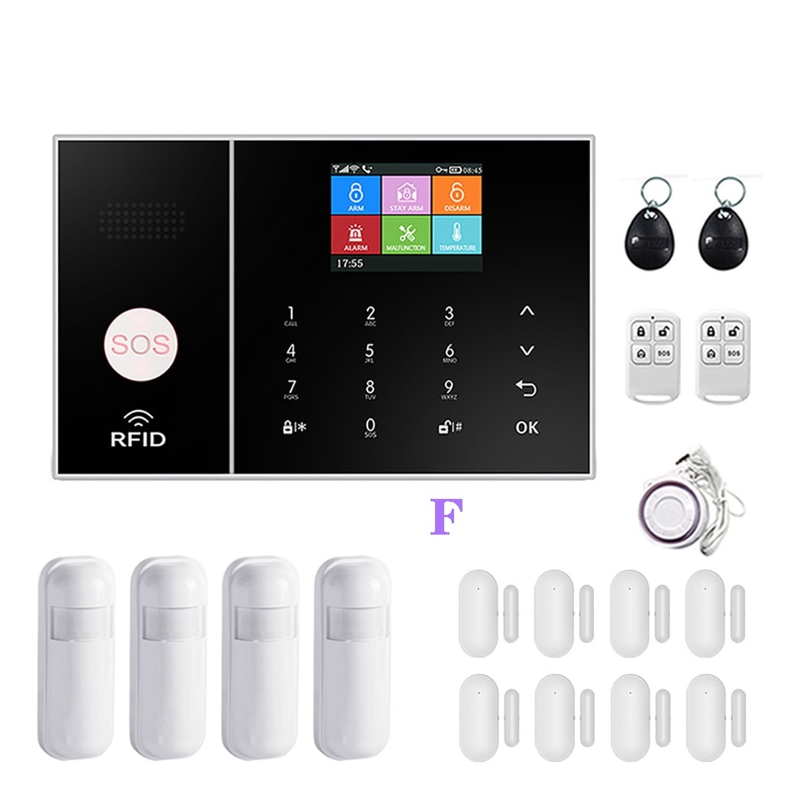 GSM WIFI Security Alarm System App Control Smart Home GPRS Wireless ...