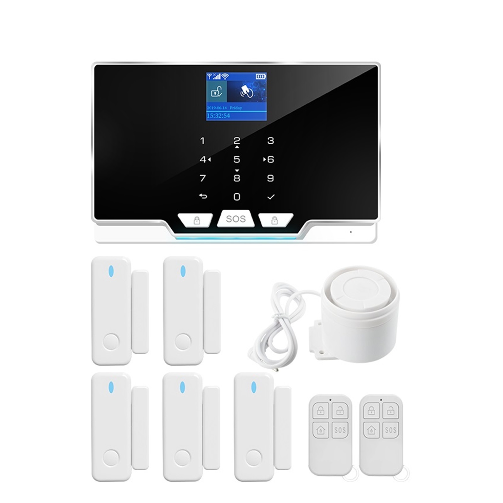 GSM Wireless Alarm System 433MHz Home Security Infrared Motion Detector ...