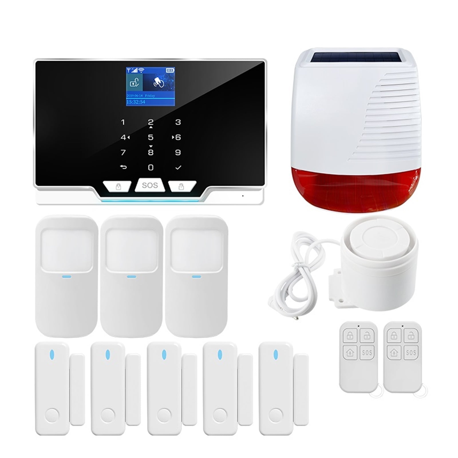 GSM Wireless Alarm System 433MHz Home Security Infrared Motion Detector ...