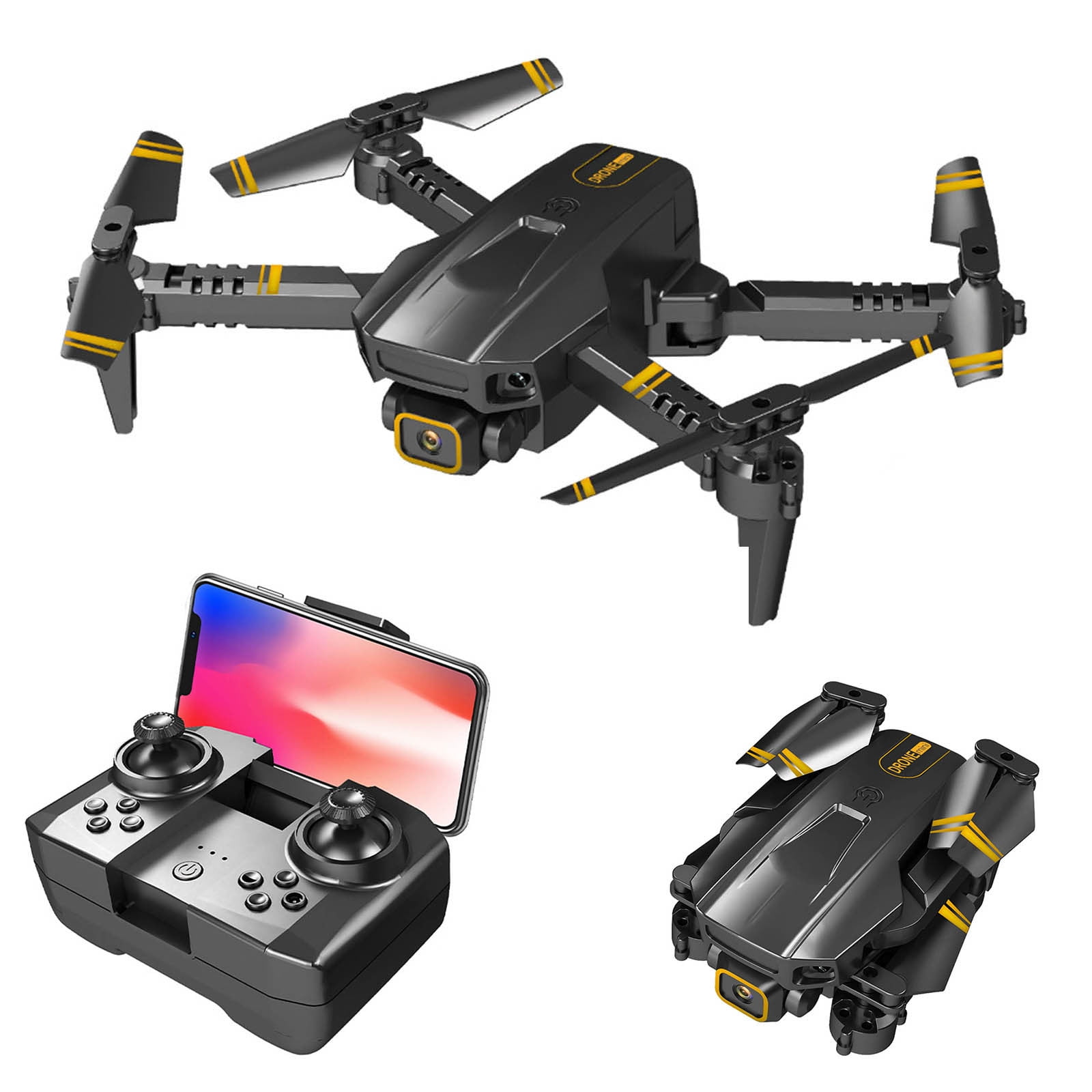 GSNRWERN Hover Drone Toy CS12 Drone WiFi FPV 4K HD Camera Altitude Hold ...