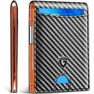 DEFNES Genuine Leather Bifold Wallet for Men with Zippered Security ...