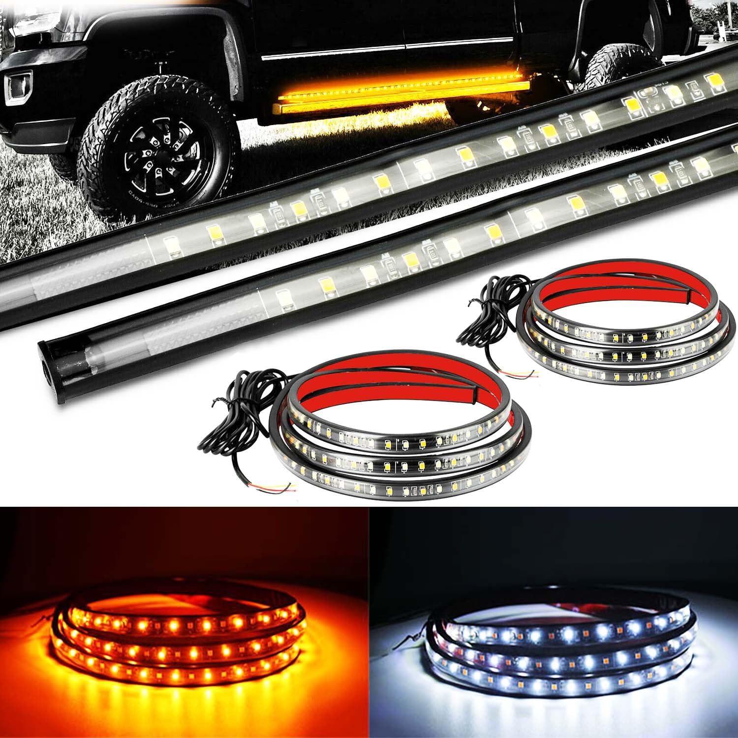 GSOWO 2 PCS AJH3 70 Inch LED Running Board Light for Trucks, w ...