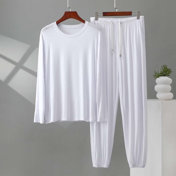 GSPCLAM Men's 2 Piece Loungewear Outfits Sets Big and Tall Smooth Touch ...