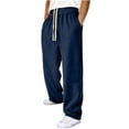 GSPCLAM Mens Pants Urban Casual Soft Flowy Fabric Pants with Pockets ...