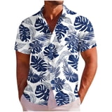 GSPCLAM Short Sleeve Shirts for Men Botanical Cooling Feel Shirts Hot ...