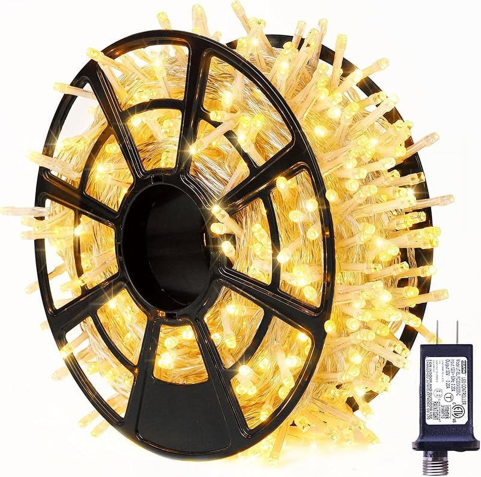 GSQYEJ 600 LED Thanksgiving Lights Outdoor, Orange Christmas Lights ...