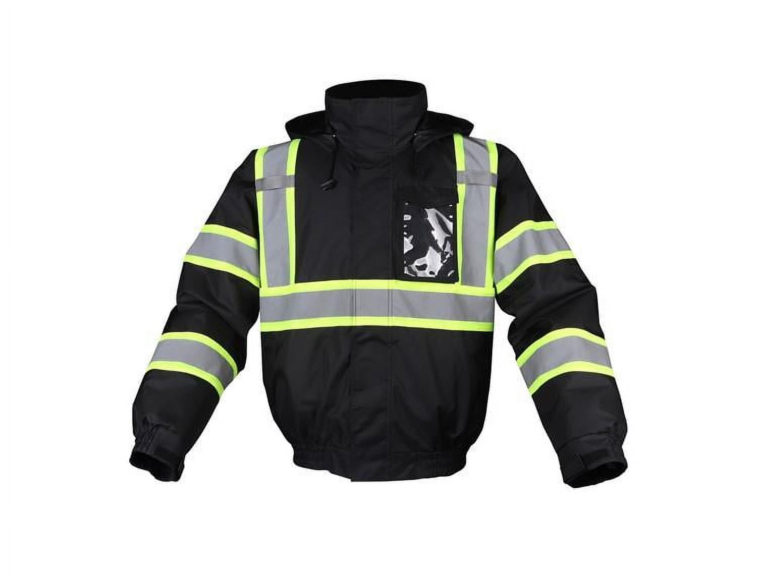 GSS Enhanced Visibility Waterproof Quilt-Lined Bomber Jacket - Walmart.com