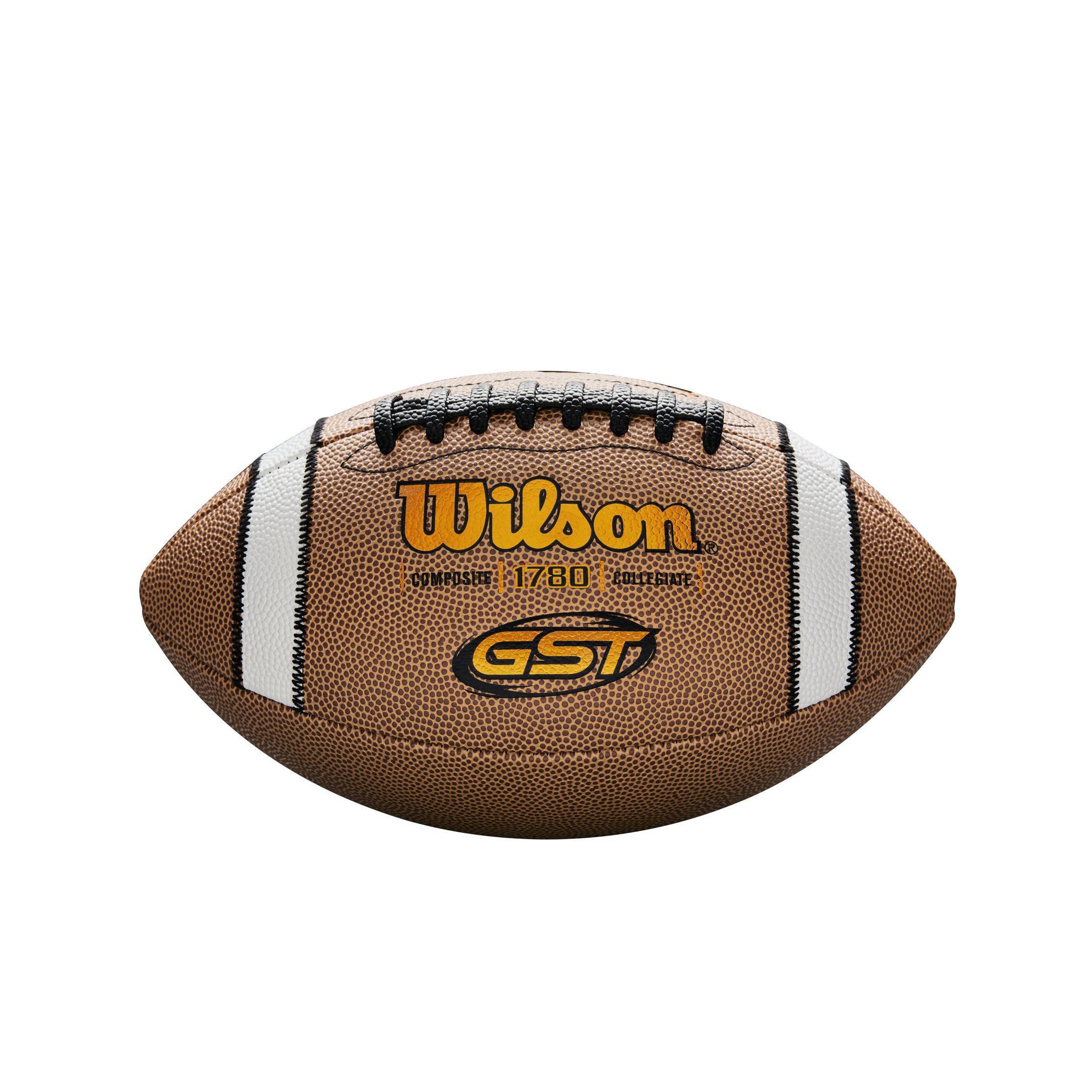 Wilson GST 1003 Official Size Leather Game Football - Walmart.com