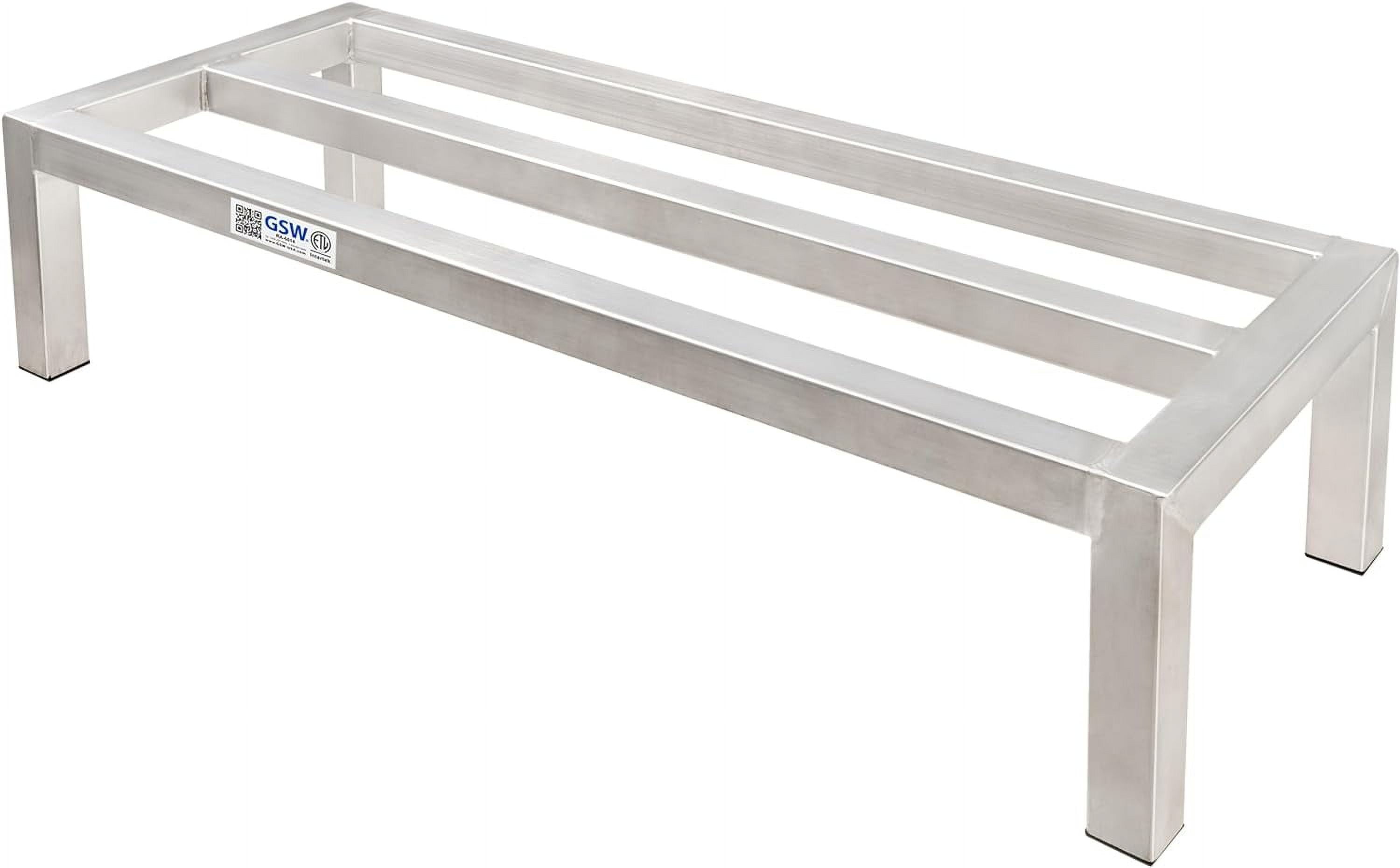 GSW High All Welded Aluminum Dunnage Racks with Plastic Feet - Walmart.com
