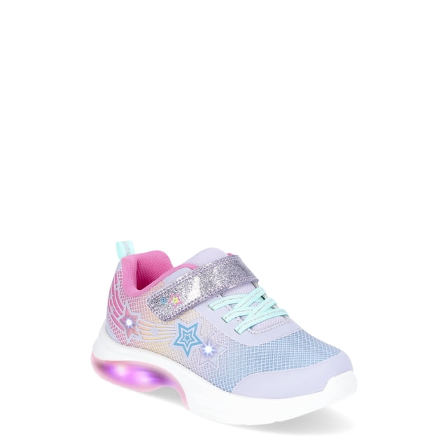 Athletic Works Toddler Girl Star Light Up Sneakers - Walmart.com