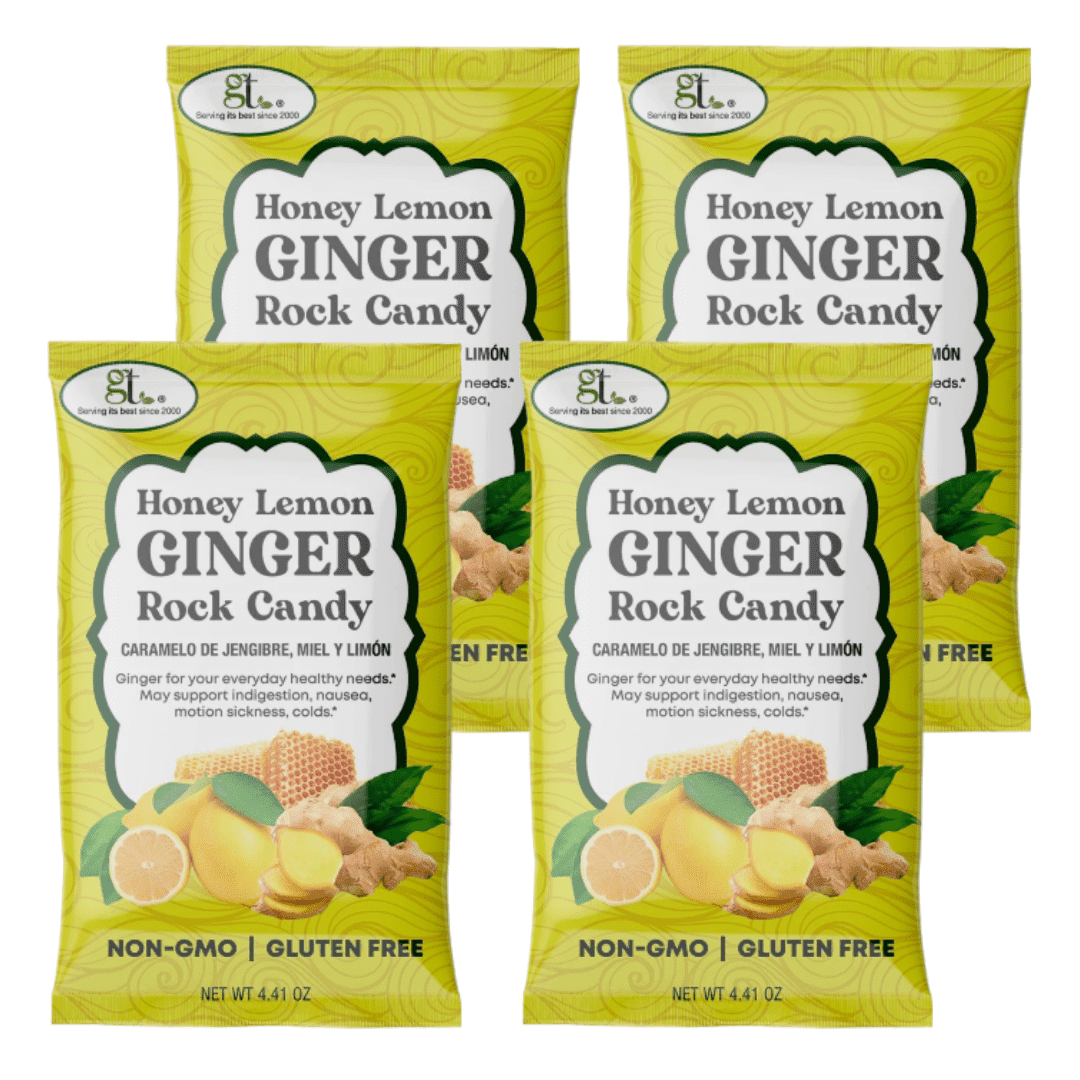 GT Honey Lemon Ginger Rock Candy, 4.41 Ounce Bag, 4 Pack - Walmart.com