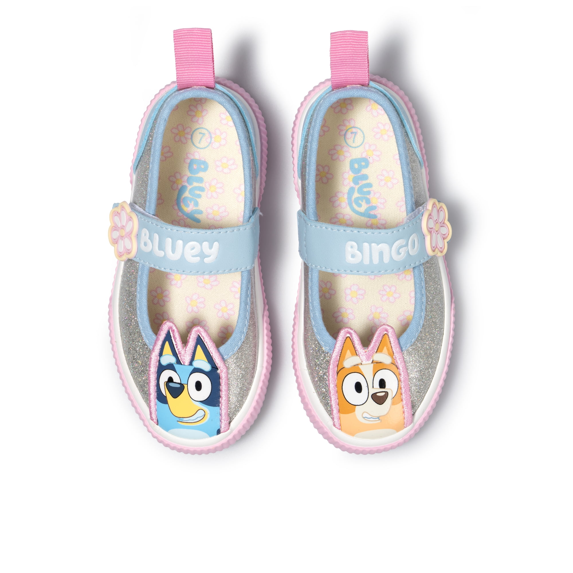 Bluey and Bingo Toddler Girls Mary Jane Sneaker - Walmart.com