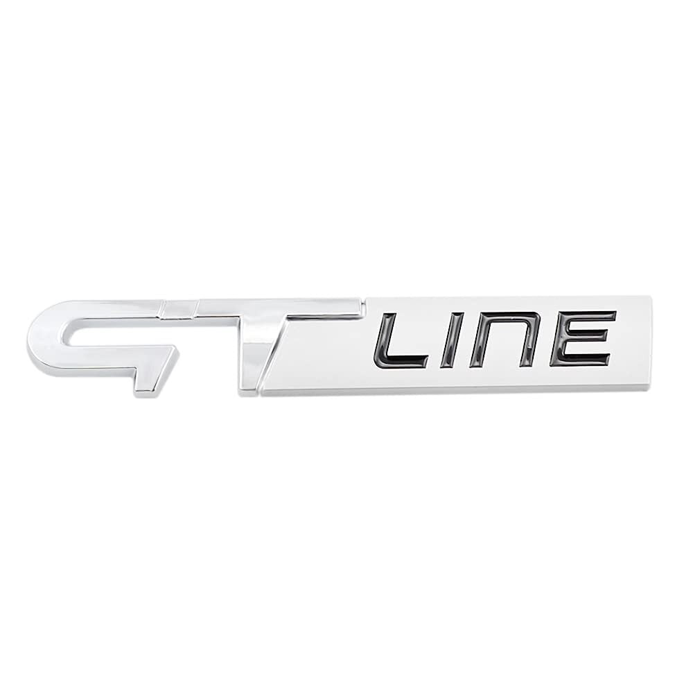 GT Line Emblem 3D Metal Badge Car Decal Sticker Fender Side Rear Trunk ...
