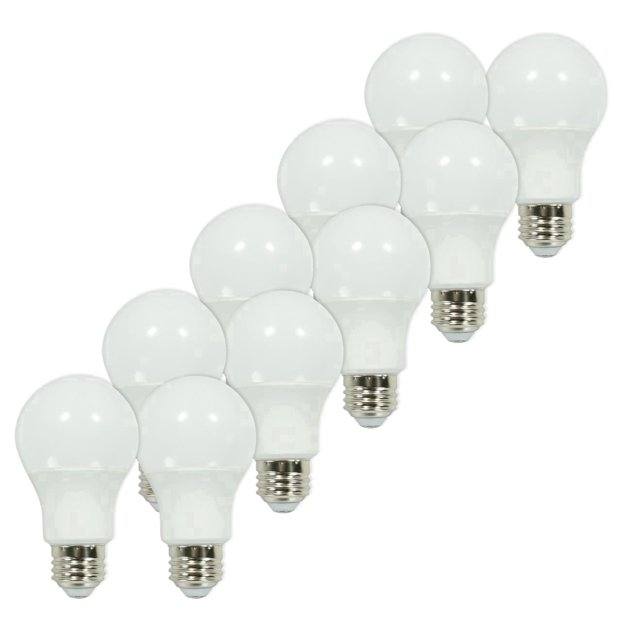 GT Lite, LED A19 Light Bulbs, 9W, 60W Equivalent, 10-Pack - Walmart.com
