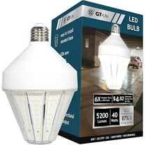 GT-Lite 50W LED COB Light Bulb, 5000 Lumens, 5000K Daylight, E26 Base ...