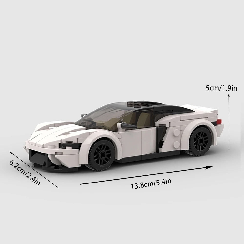 GT MOC Speed Champions Building Blocks City Sports Racing Vehicle DIY ...