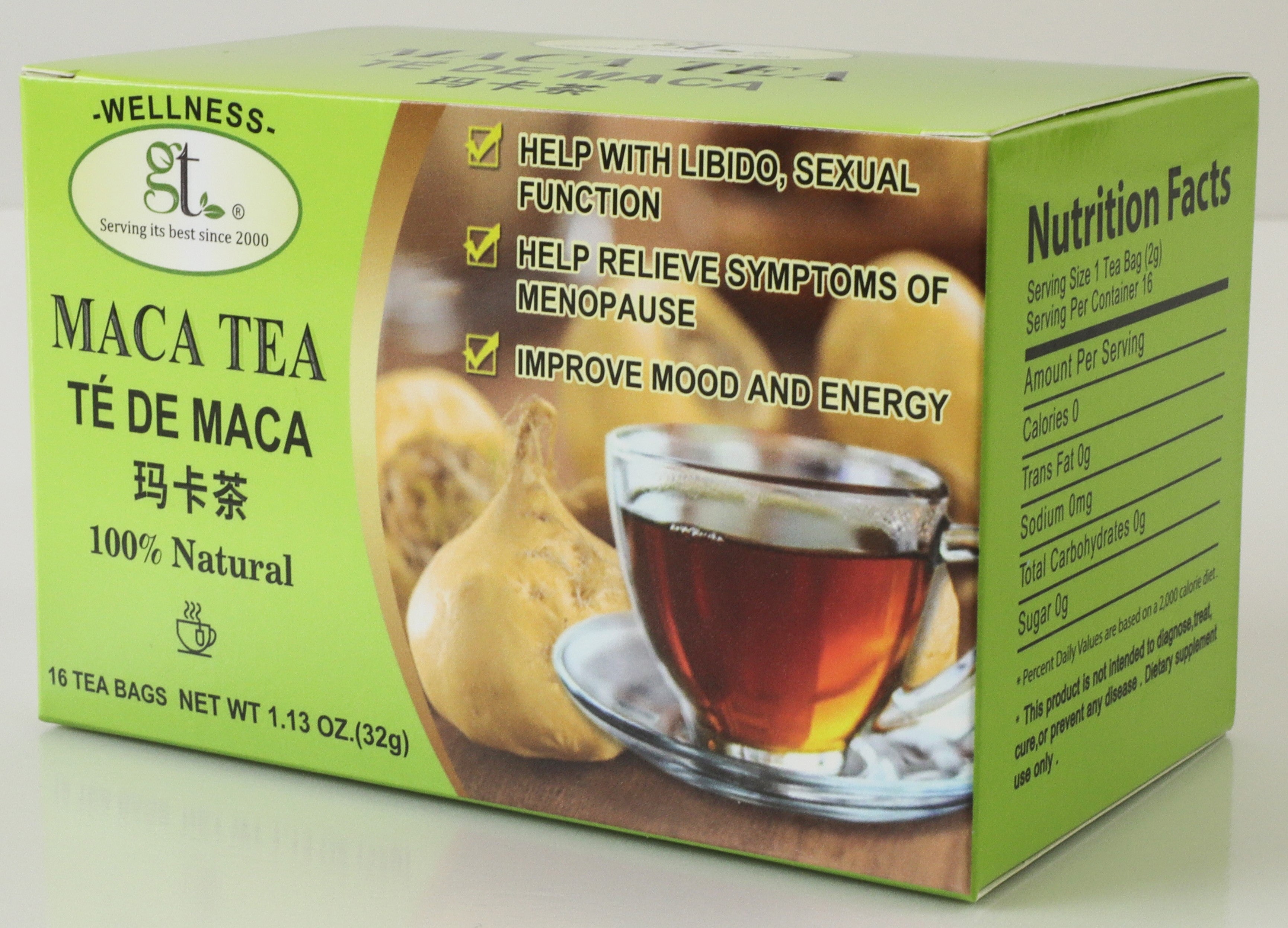 GT Maca Tea, Hormone Balance Tea, Menopause Support, Mood and Energy ...