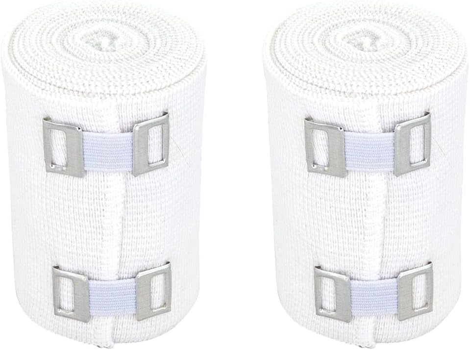 Premium Elastic Bandage Wrap (3" Wide, 2 Pack) - Made of USA Grown Soft ...