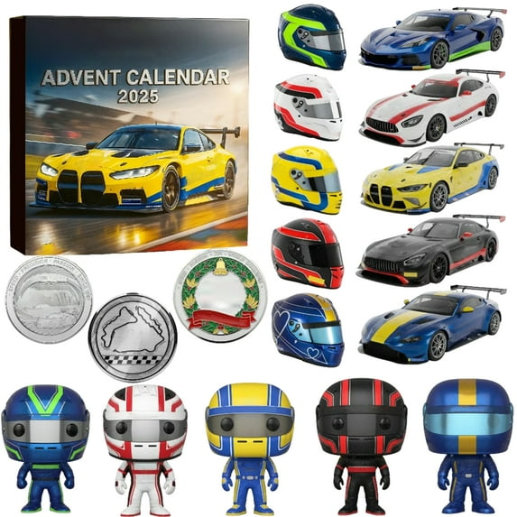 GT Racing Advent Calendar 2025, 24 Days Christmas Countdown with 2D ...