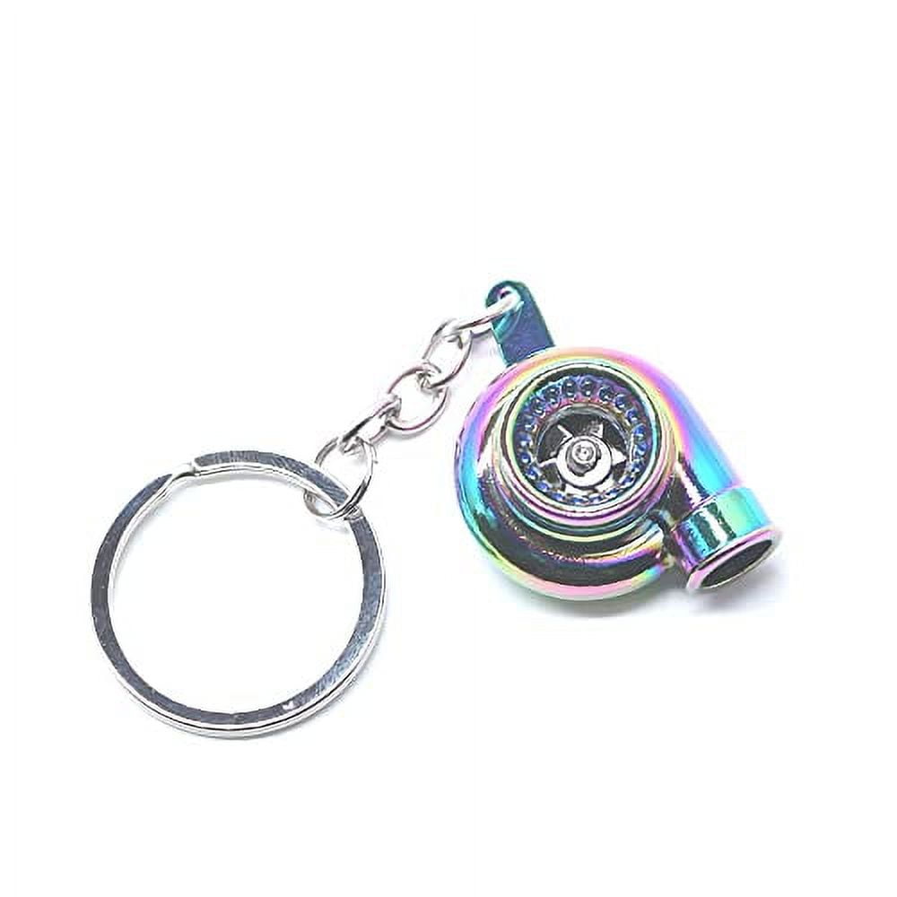 GT//Rotors Turbo Keychain Metal Spinning Turbocharger Automotive Mini ...