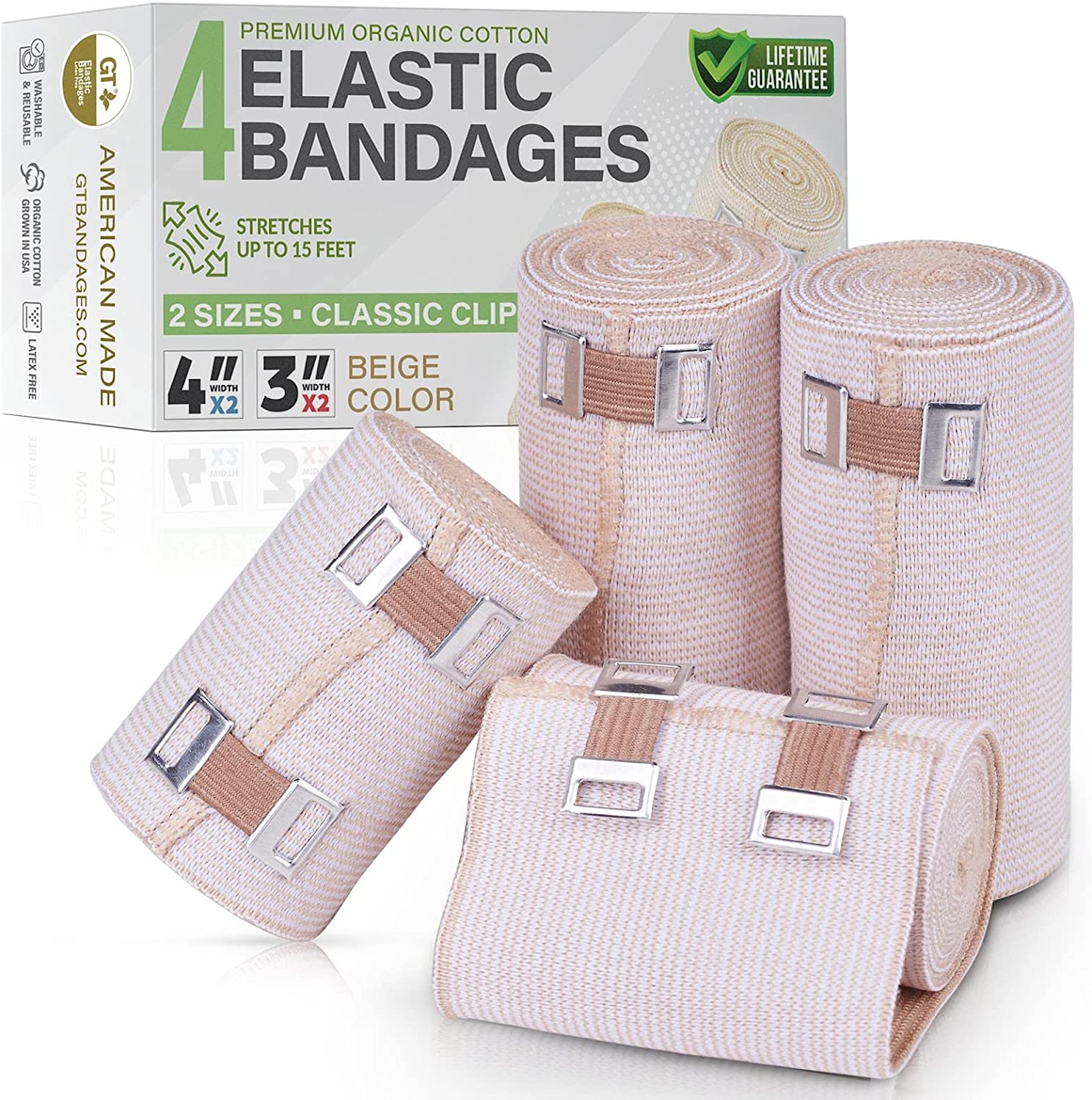 3M ACE Elastic Bandage Beige NonSterile 3 Inch Width 72 Ct - Walmart.com