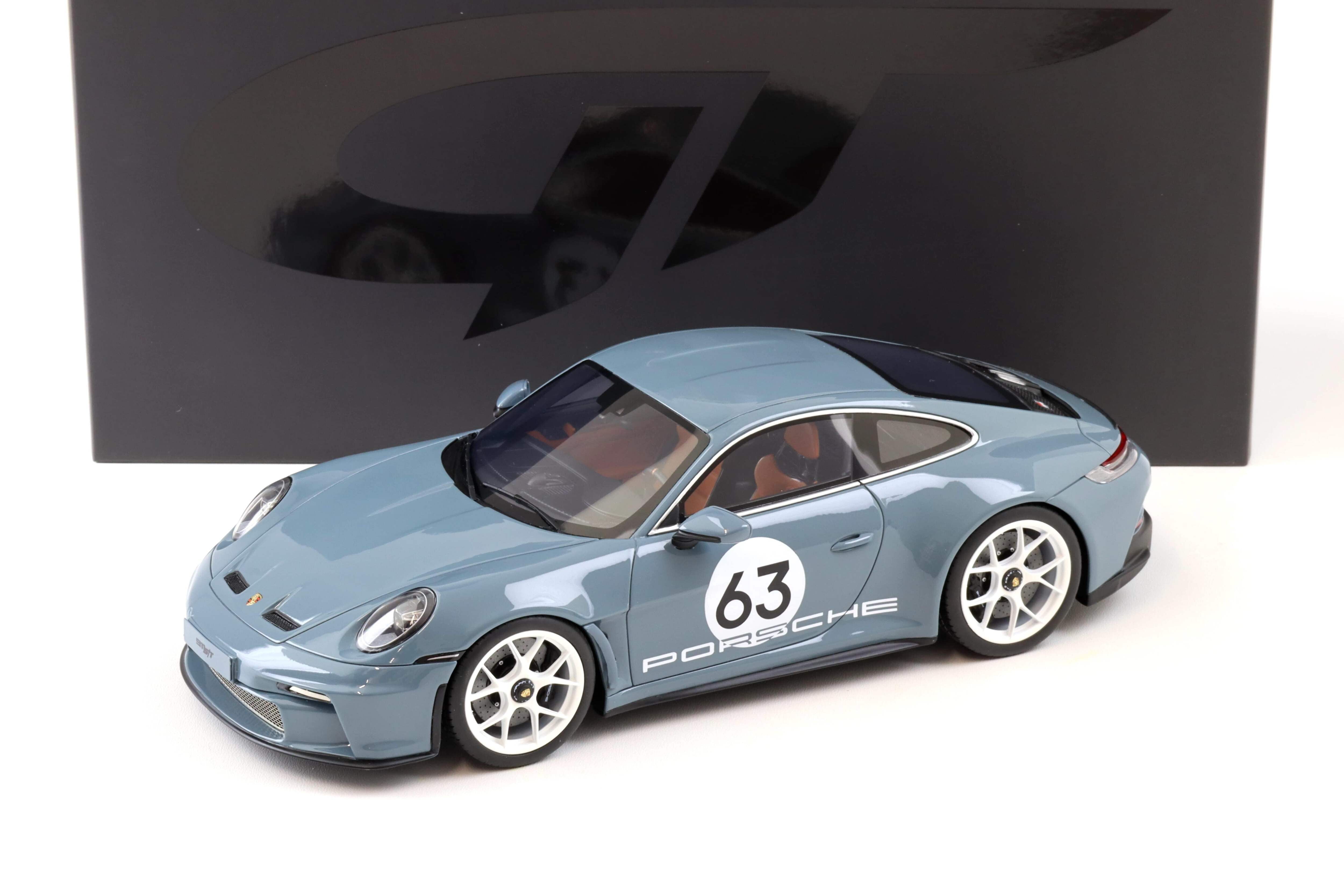 GT Spirit 2024 Porsche 911 992 S/T No 63 Shore Blue 1:18 - Walmart.com