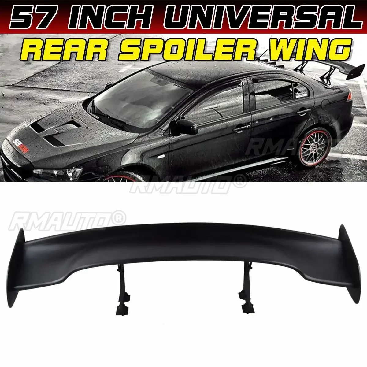 GT Style Universal Car Rear Trunk Boot Lip Wing Extension For BMW For ...