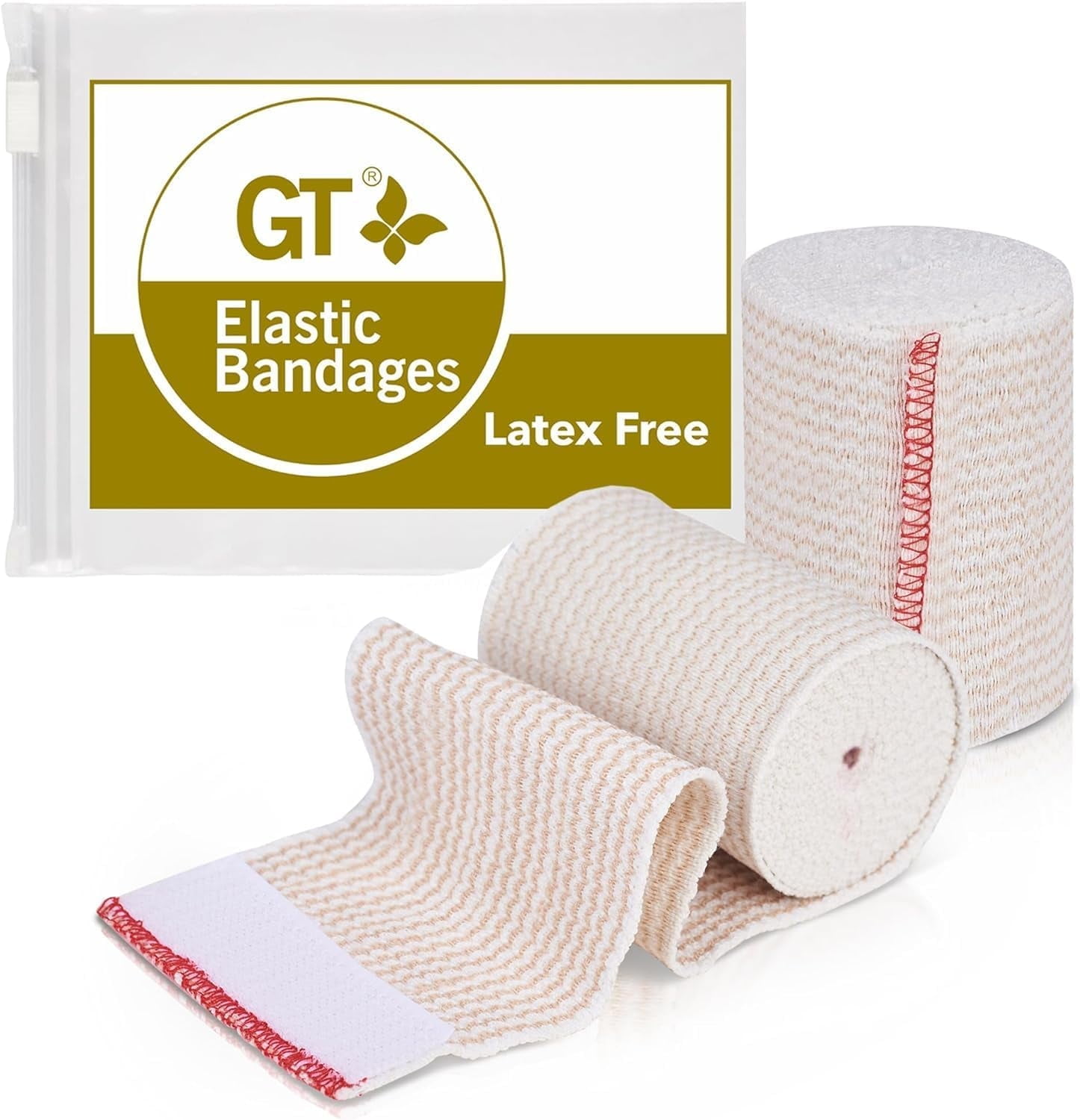 "GT USA Organic Cotton Bandage Wrap (3"" Wide, 2 Pack) | Latex Free ...