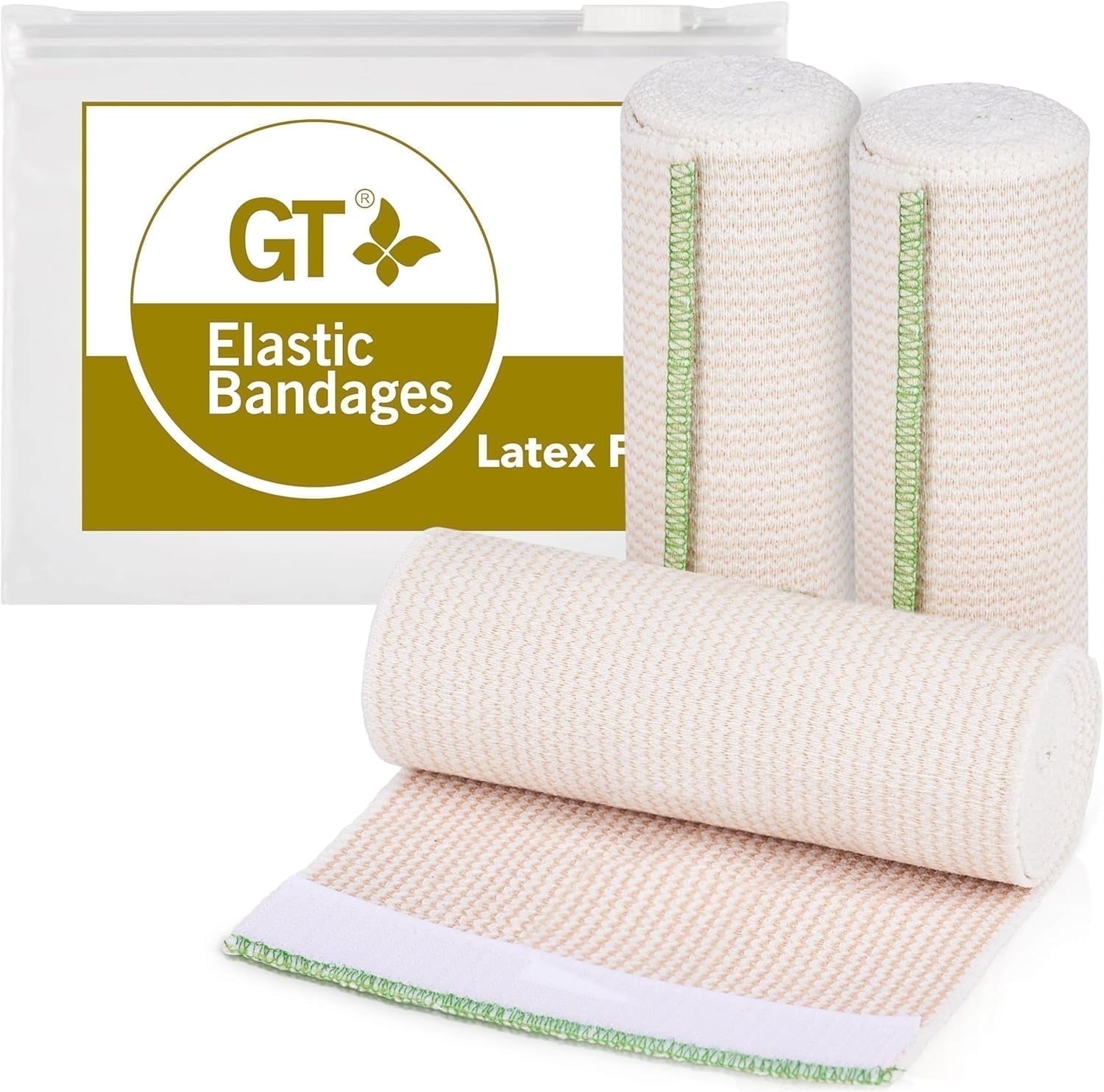 GT USA Cotton Elastic Bandage Wrap (6" Wide, 3 Pack) | Hook & Loop ...