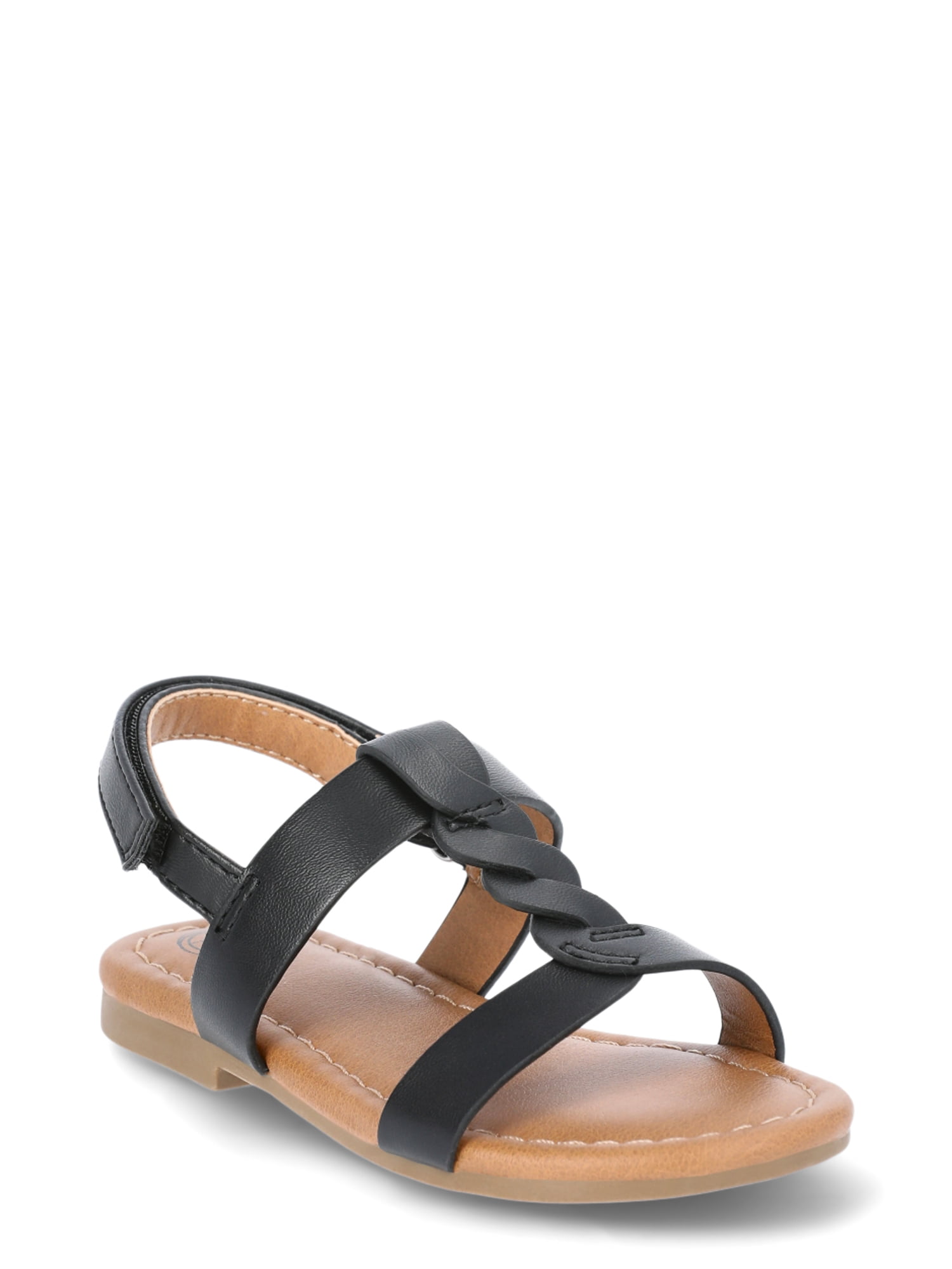 Wonder Nation Toddler Girl Braid Sandals - Walmart.com