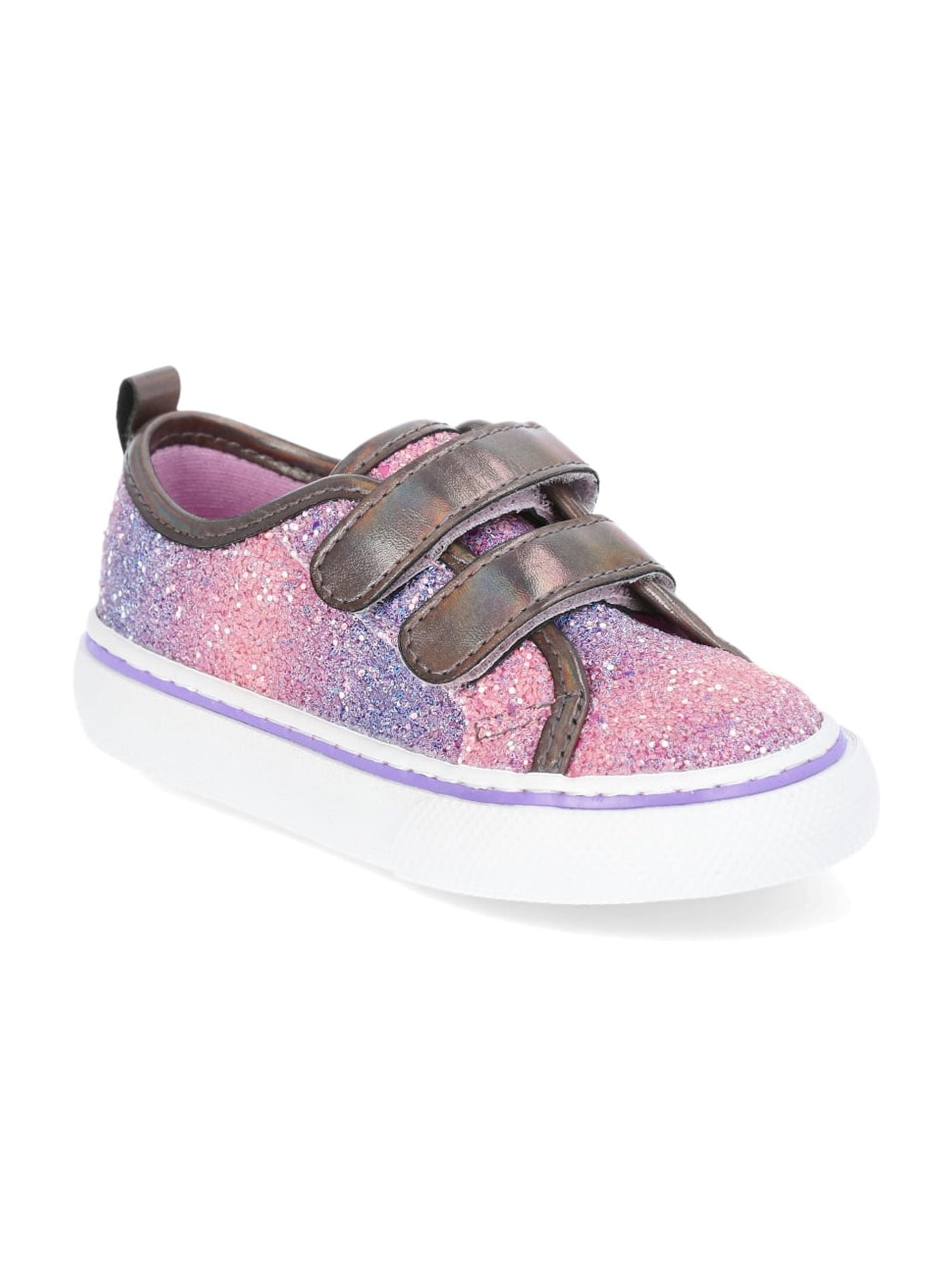 Wonder Nation Toddler Girl Canvas Skate Sneakers - Walmart.com