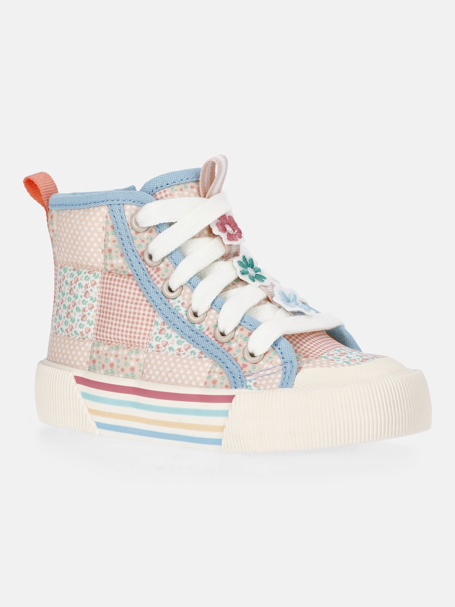 Wonder Nation Girls Novelty High Top Sneakers - Walmart.com