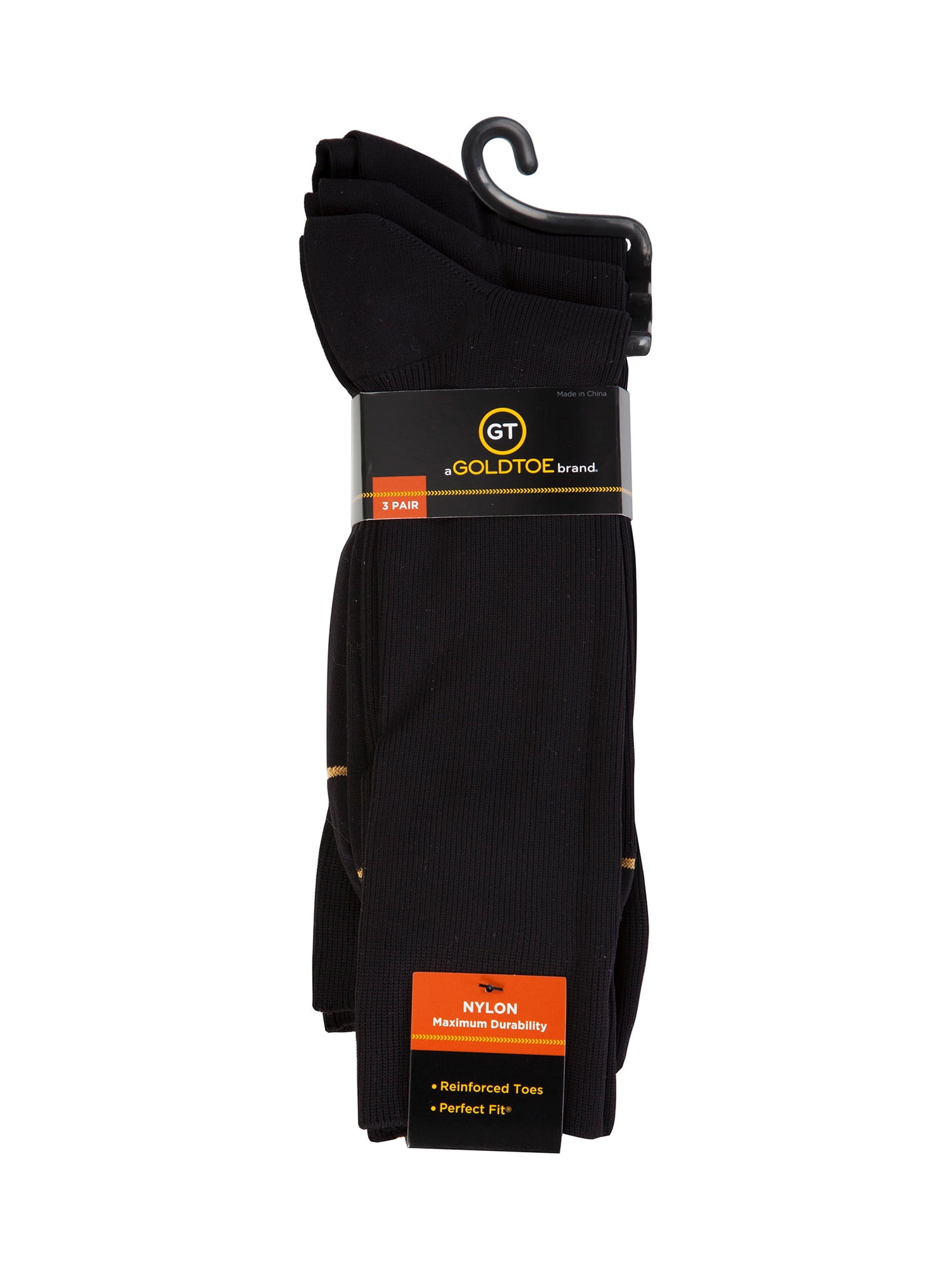 GT by Goldtoe Men's Nylon Blend Rib Dress Socks, 3-Pack - Walmart.com