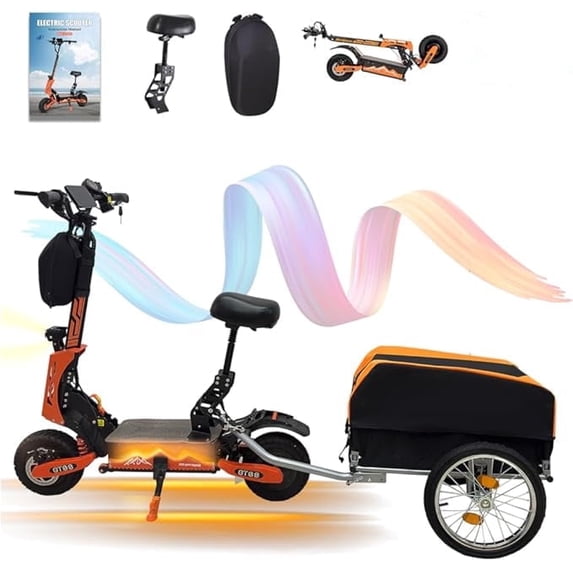GT08 Electric Scooter for Adults, 60V27AH,Dual Motor Commuter with 40 ...