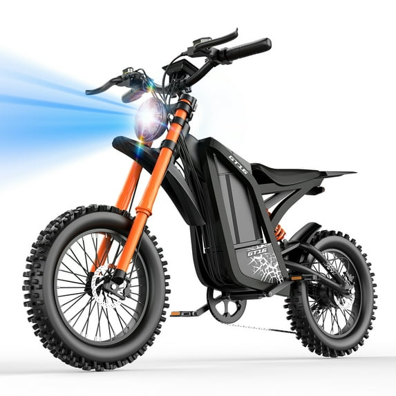 GT16 Electric Dirt Bike for Adults,3000W Peak Electric Motorcycle 40MPH 48V 30Ah Battery ...