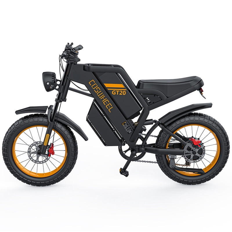 GT20 Electric Bike for Adults, 1000W Rear Hub, 48V 25Ah Battery, 20" x ...