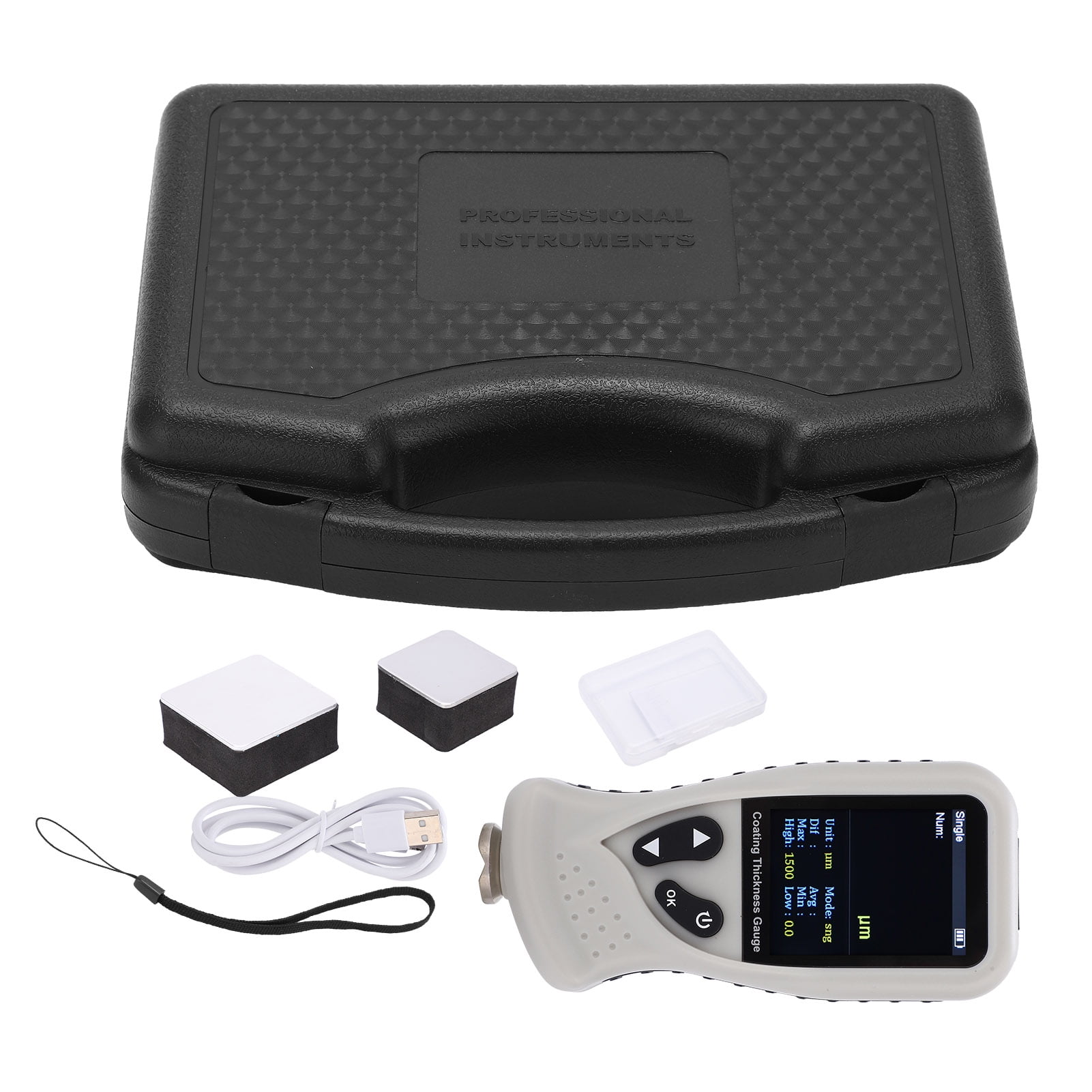 GT230A Handheld Coating Thickness Gauge Color Screen Thin Film Paint ...